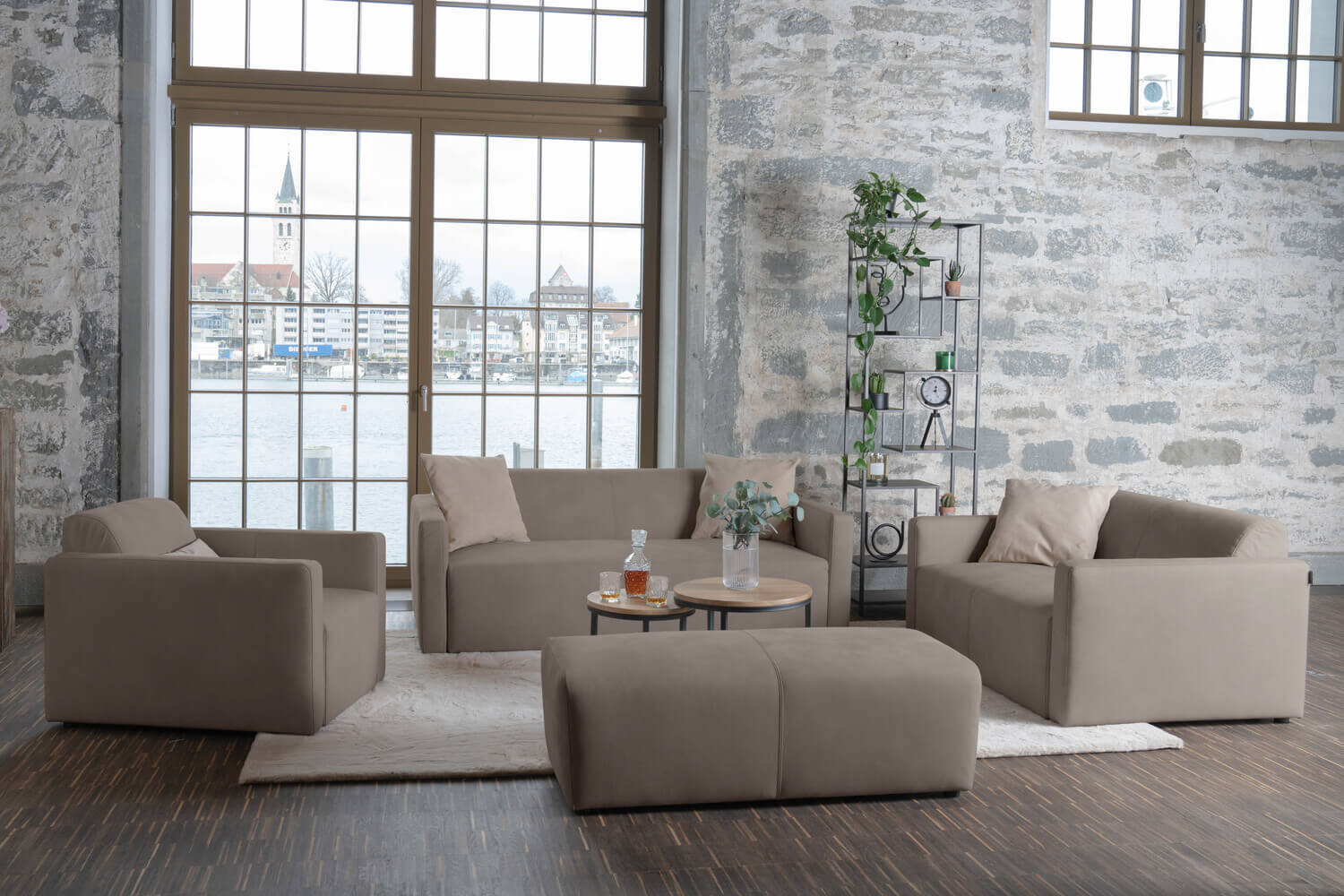Paula M modular sofa with sleep function Livom