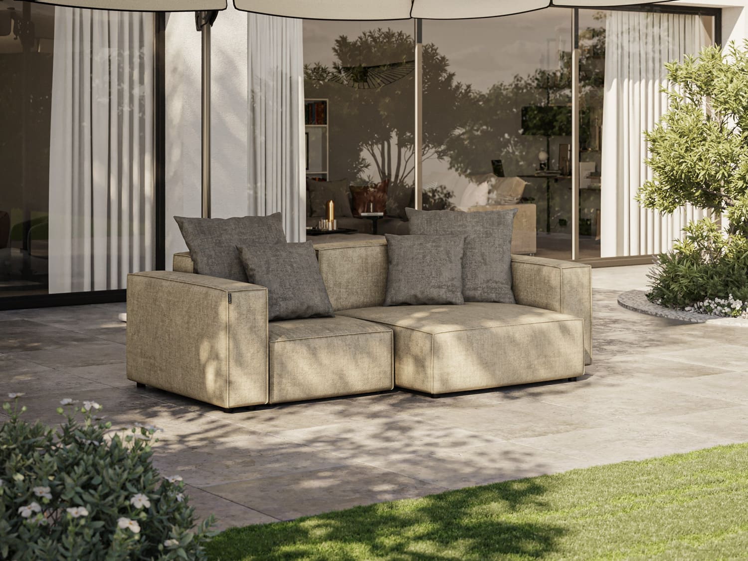 Outdoor Modulares Sofa Harvey L Livom