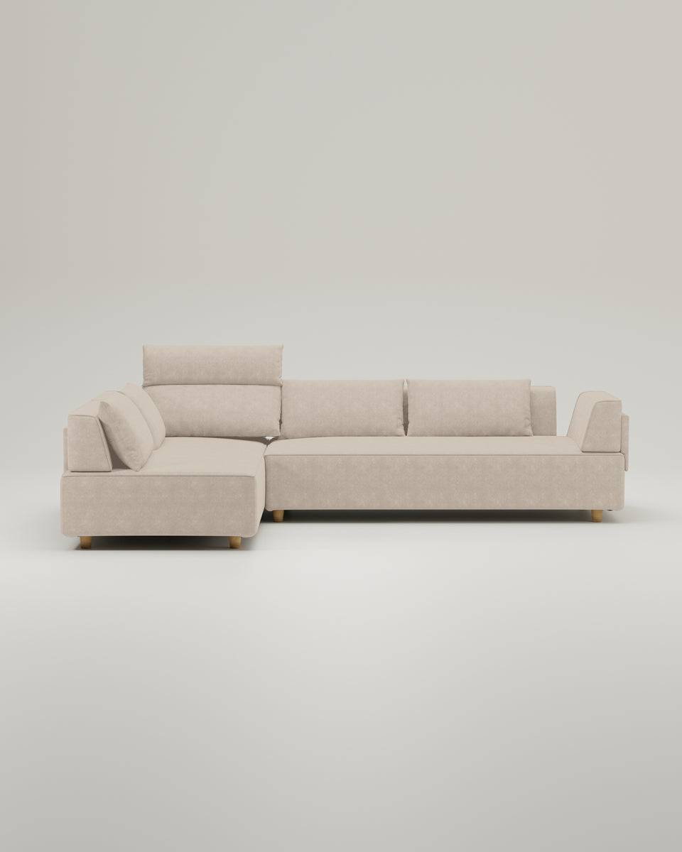 Louis L modular sofa with sleep function – Livom
