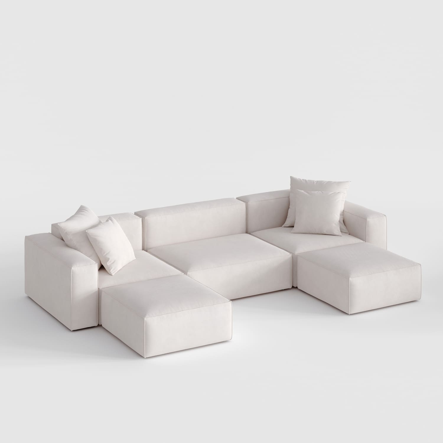 Harvey 348х202сm modular sofa, washable & changeable covers | 5 element ...